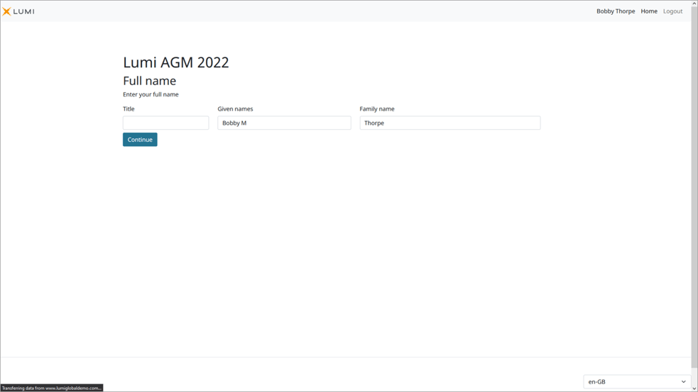 Meeting Participation Request