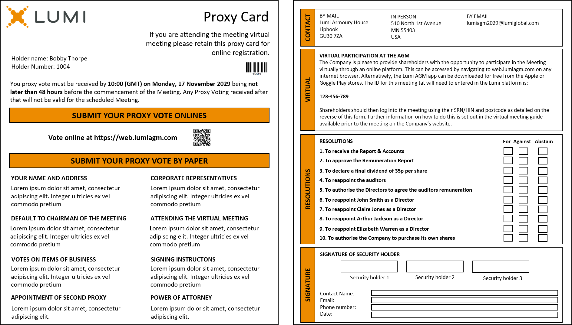 What is paper poll card?